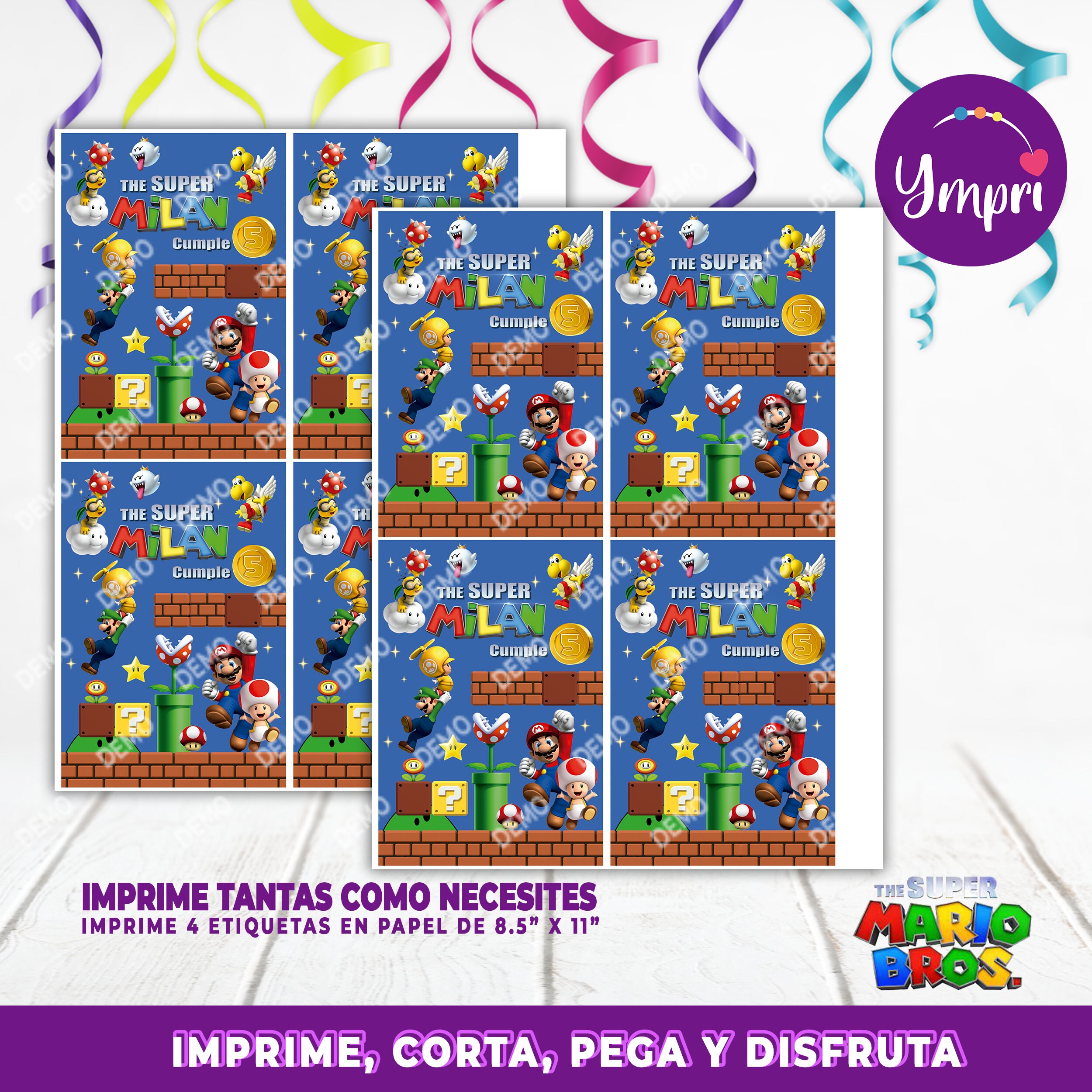 Personalized Printable Capri Sun Juice Labels. Party Decoration ...