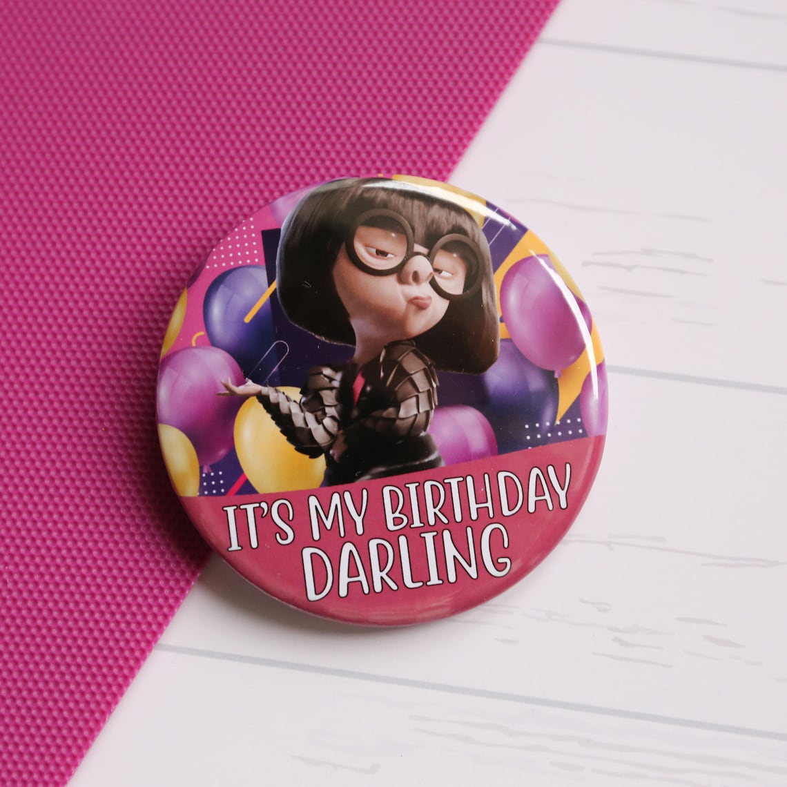 Disney Inspired Edna Mode the Incredibles Happy Birthday | Etsy