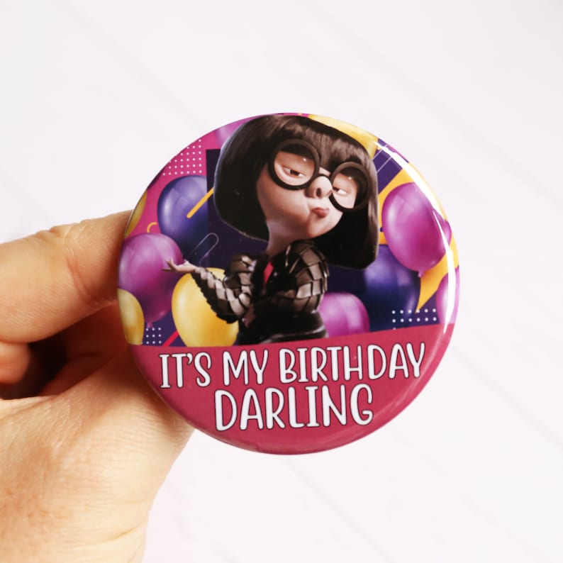 Disney Inspired Edna Mode the Incredibles Happy Birthday | Etsy