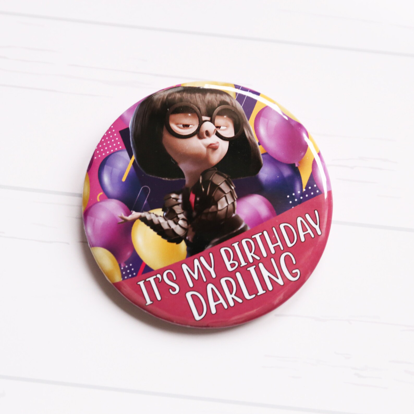 Disney Inspired Edna Mode the Incredibles Happy Birthday | Etsy