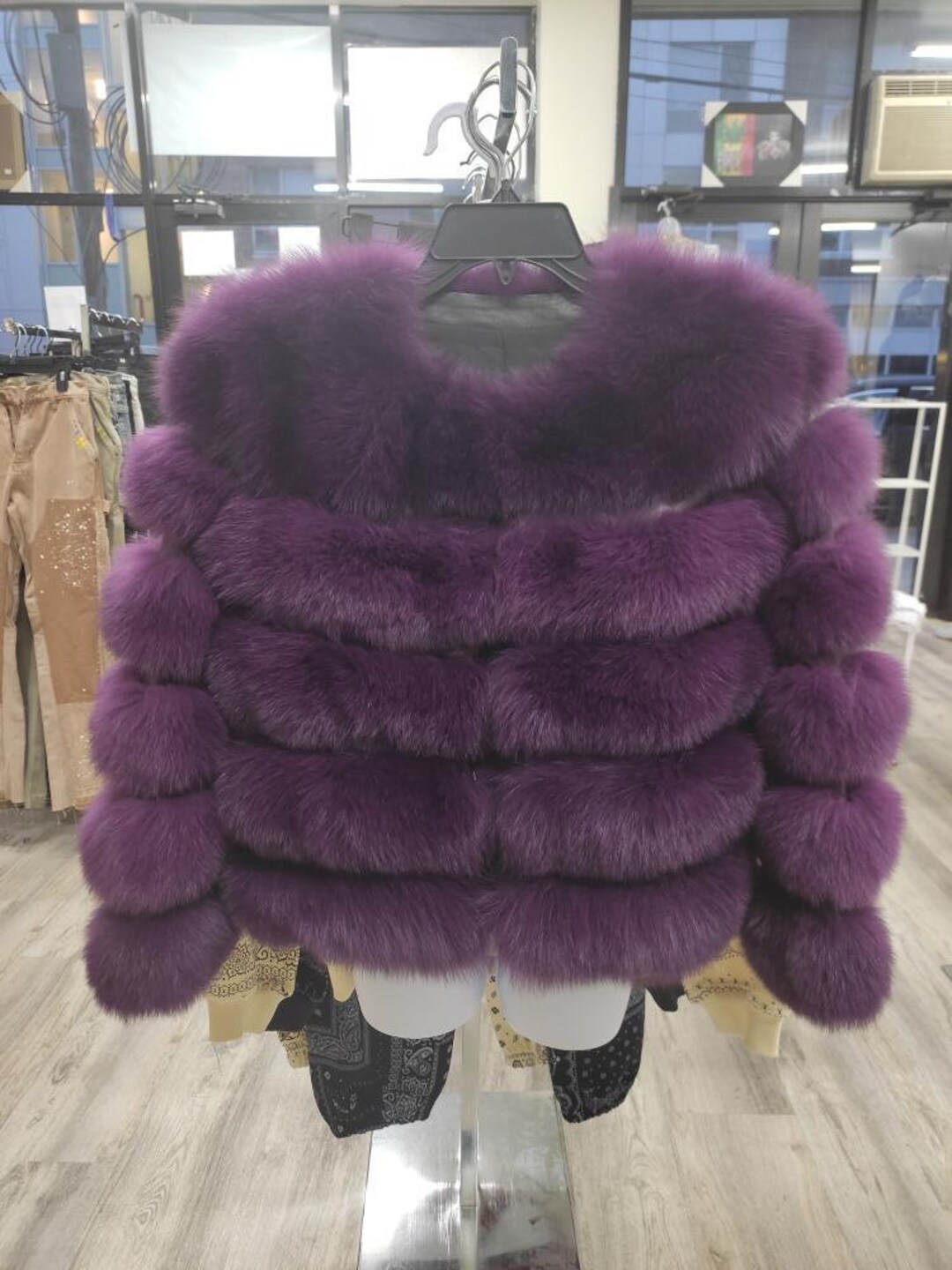Purple Mink Fur Coat - Etsy