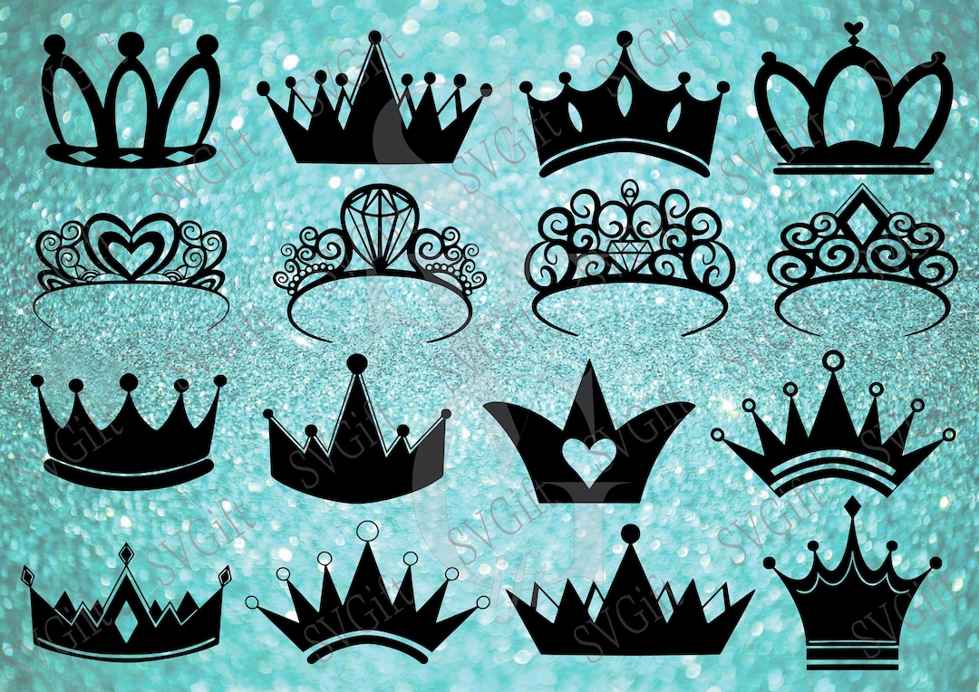 Crown Svg Bundle Crown Svg Set Princess Crown Svg Crown - Etsy