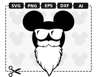 Mickey mouse beard | Etsy
