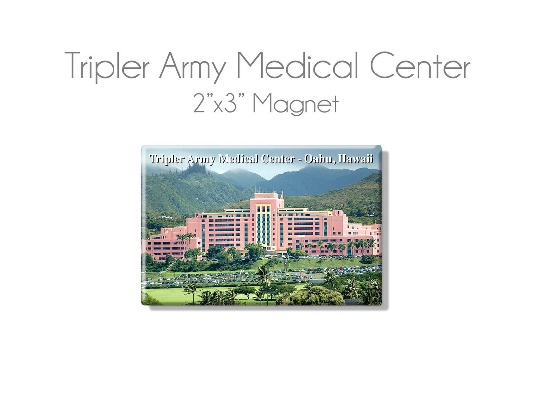 Tripler Army Hospital Magnet - Waikiki Beach, Flag of Hawaii, Koko Head ...