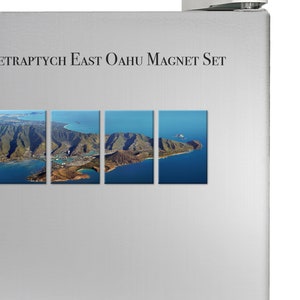 Makapuu Beach Park Tryptic Magnet Set Panoramic Image of Makapuu Beach ...