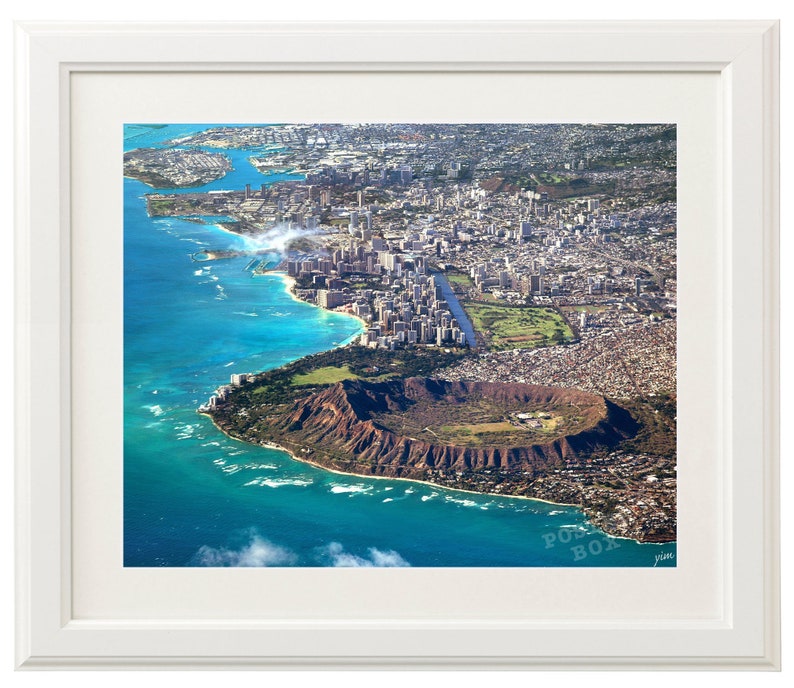 Diamond Head 18x24 Poster Art Print Diamond Head Waikiki - Etsy Israel