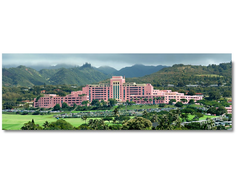 Tripler Army Medical Hospital - 10x30 PHOTO Art Print, Panoramic ...