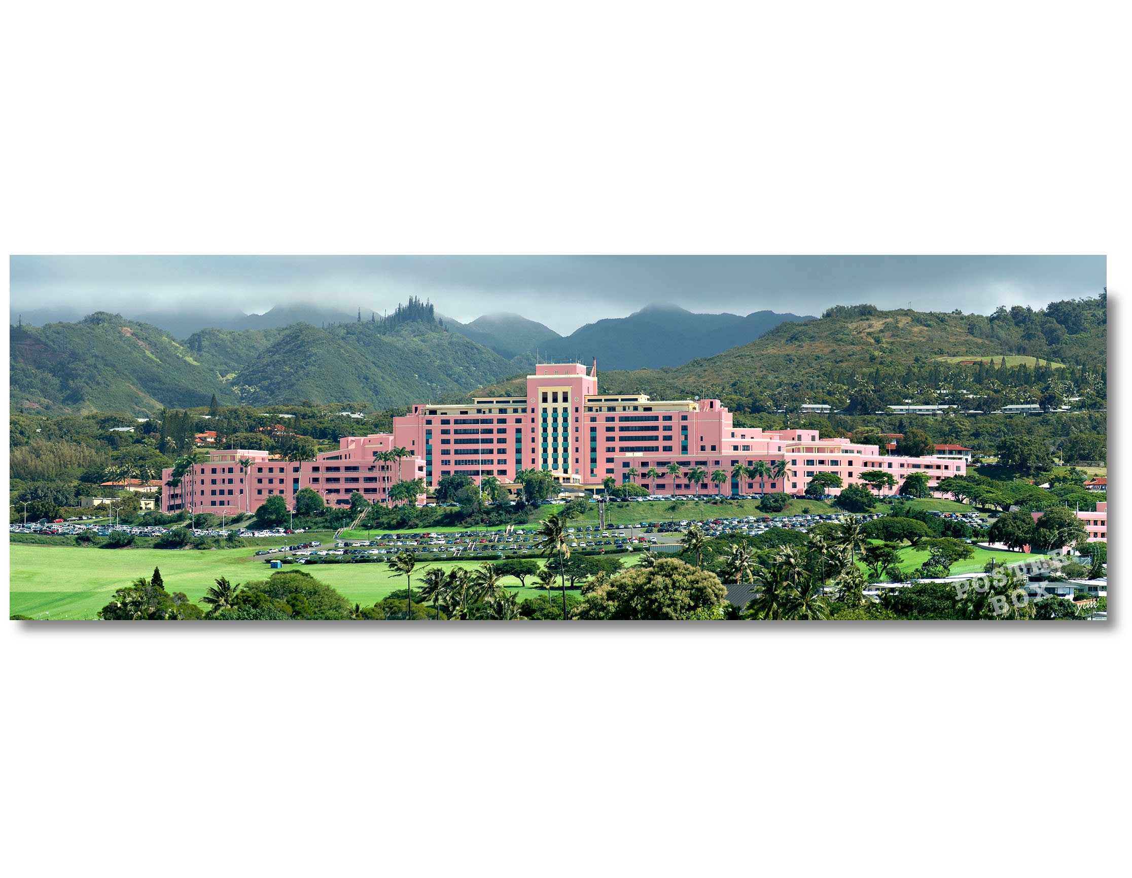 Tripler Army Medical Hospital - 10x30 PHOTO Art Print, Panoramic ...