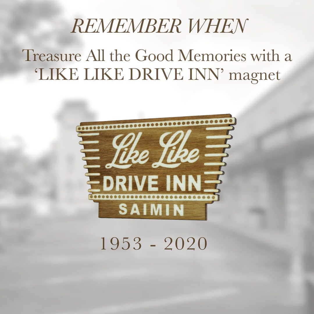 LIKE LIKE Drive Inn Magnet. Own a Piece of History With an Engraved ...