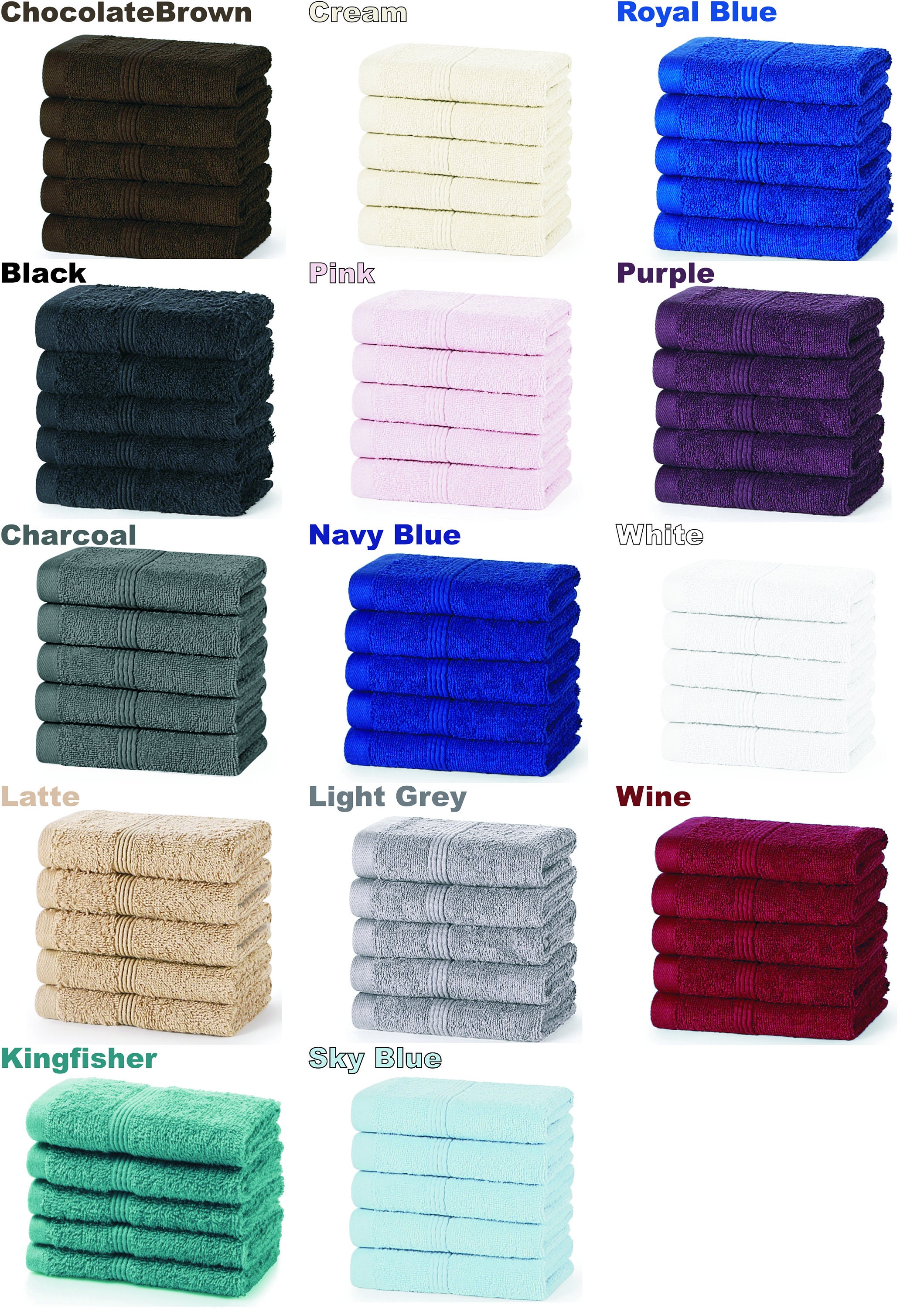 Personalised Towel Anniversary Towels Luxury Gift Towels Hand Towels ...