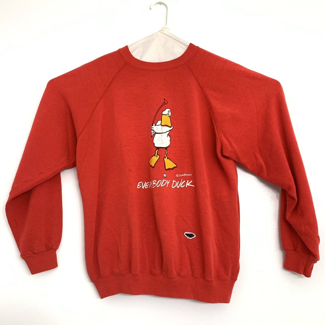 Vintage Hanes Tag 80s XL John Baron Everybody Duck Crewneck - Etsy