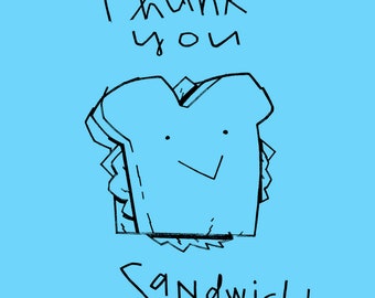 Sandwich Thank You - Etsy
