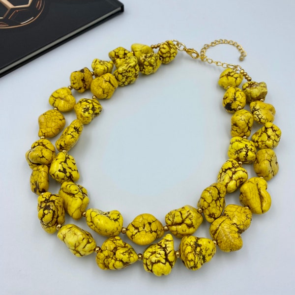 Magnesite Necklace - Etsy