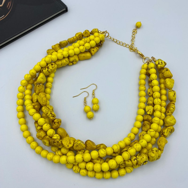 Magnesite Necklace - Etsy