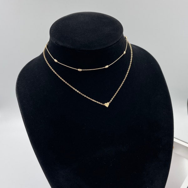 Double Layer Necklace - Etsy