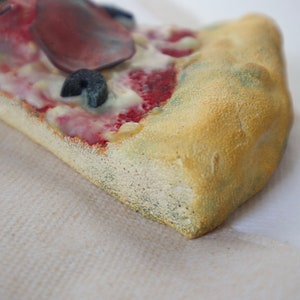 Polymer Clay Moldy Pizza Creature Sculpture - Etsy