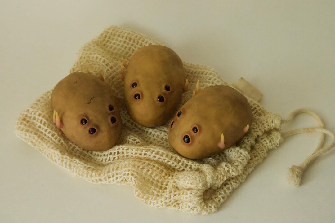 Polymer Clay Potato Creature Sculptures - Etsy