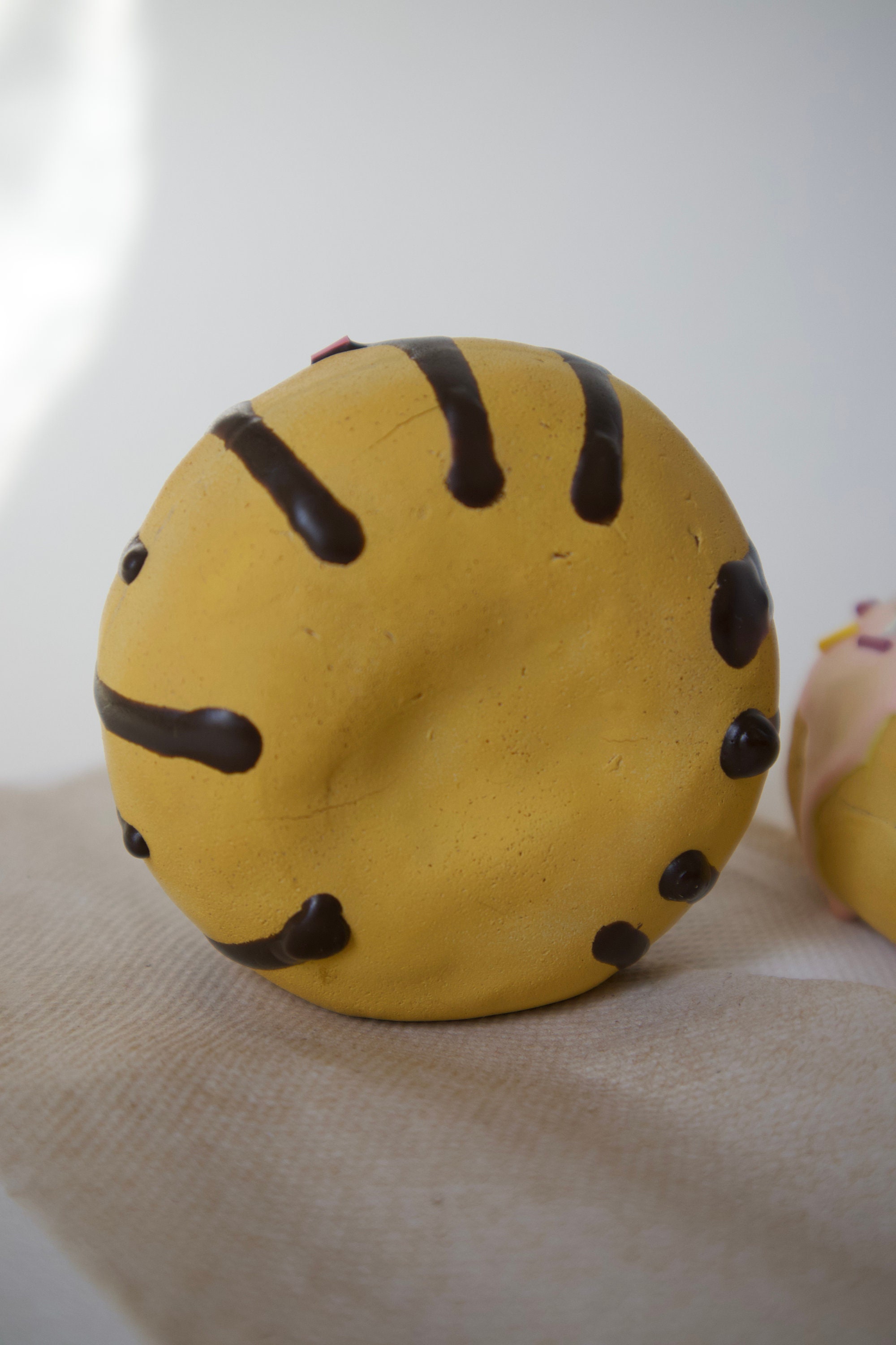Chocolate Donut Polymer Clay Creature Sculpture - Etsy