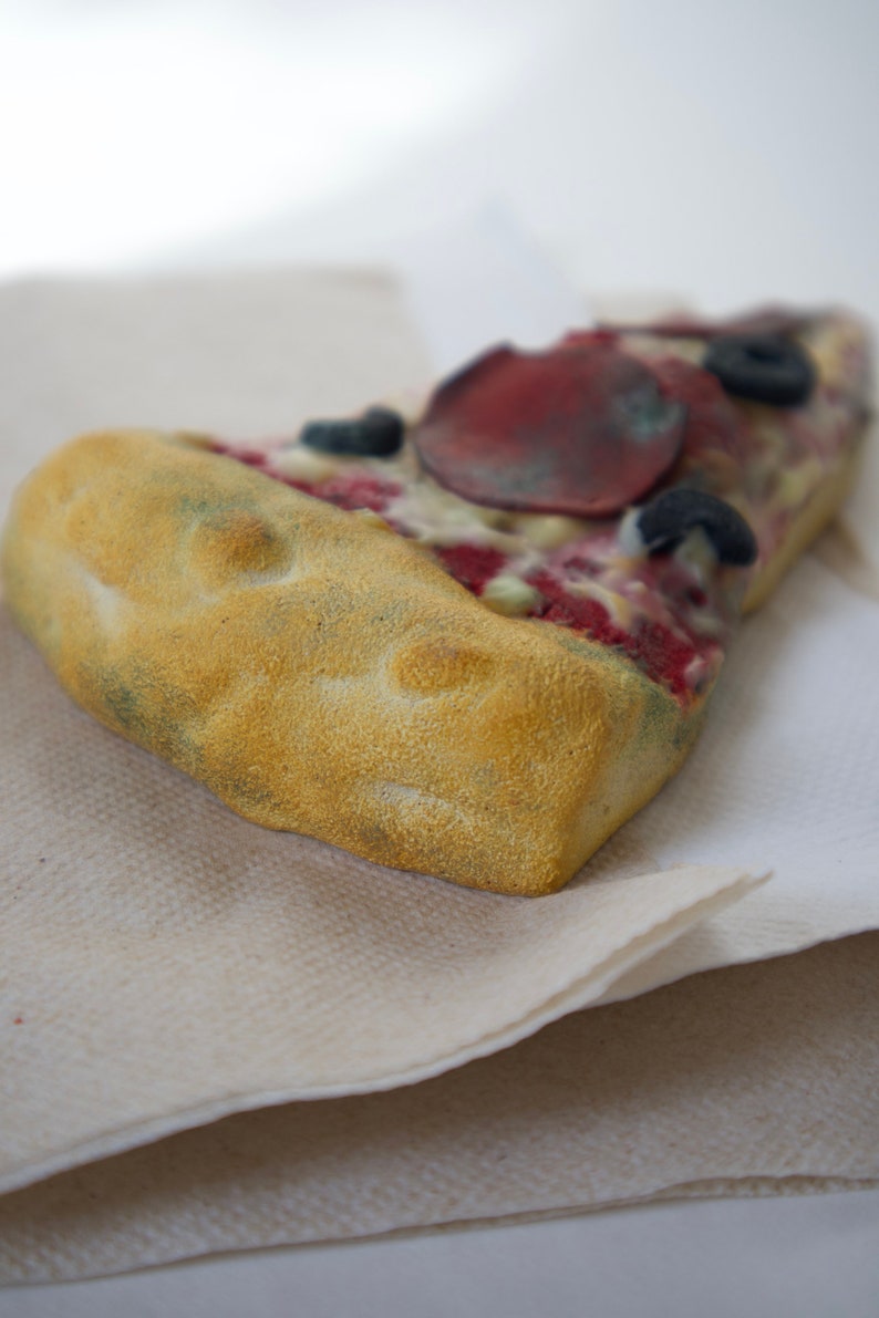 Polymer Clay Moldy Pizza Creature Sculpture - Etsy