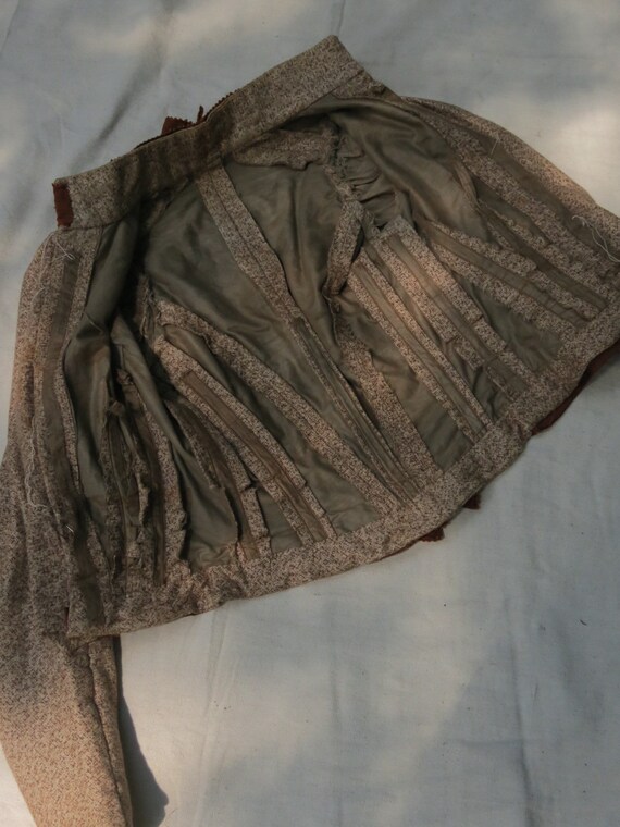 Antique late 1800s wool bodice jacket - Gem