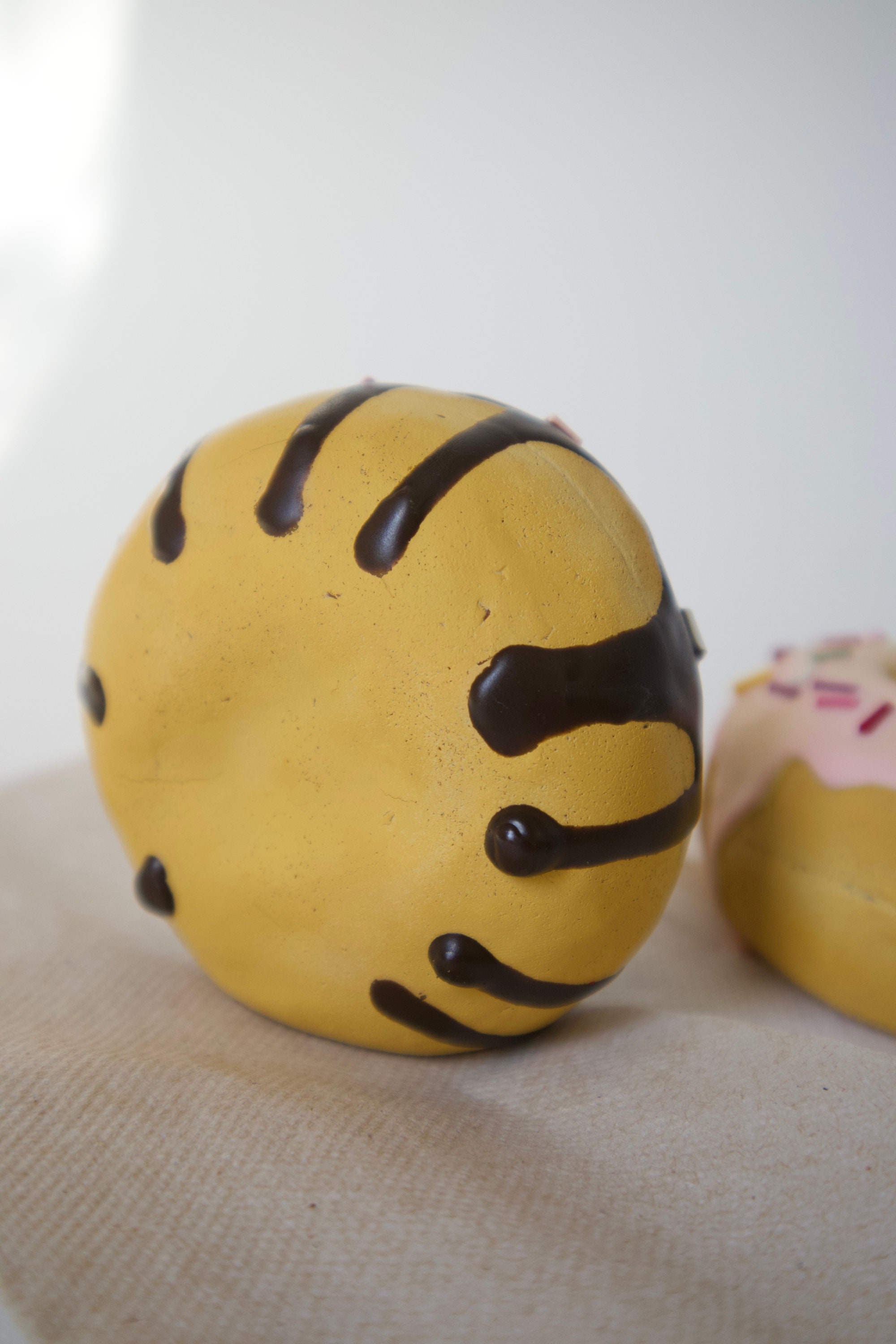 Chocolate Donut Polymer Clay Creature Sculpture - Etsy
