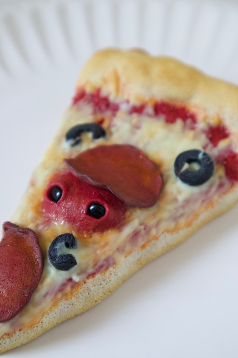 Polymer Clay Pizza Creature Sculpture - Etsy