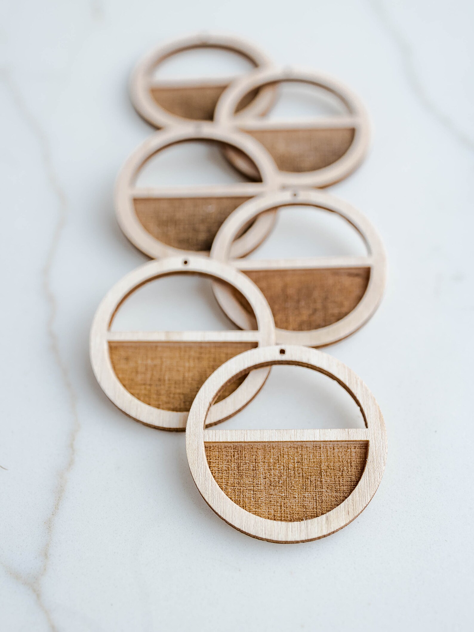 Raw Wood Unfinished Bezel for Jewelry Making Circle Dangle | Etsy