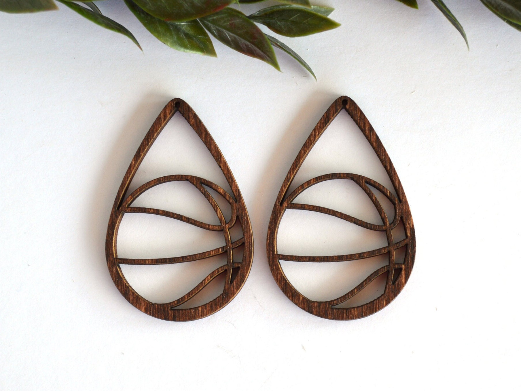 Basketball Teardrop Outline Earring Blanks for Jewelry Makers Crafting ...