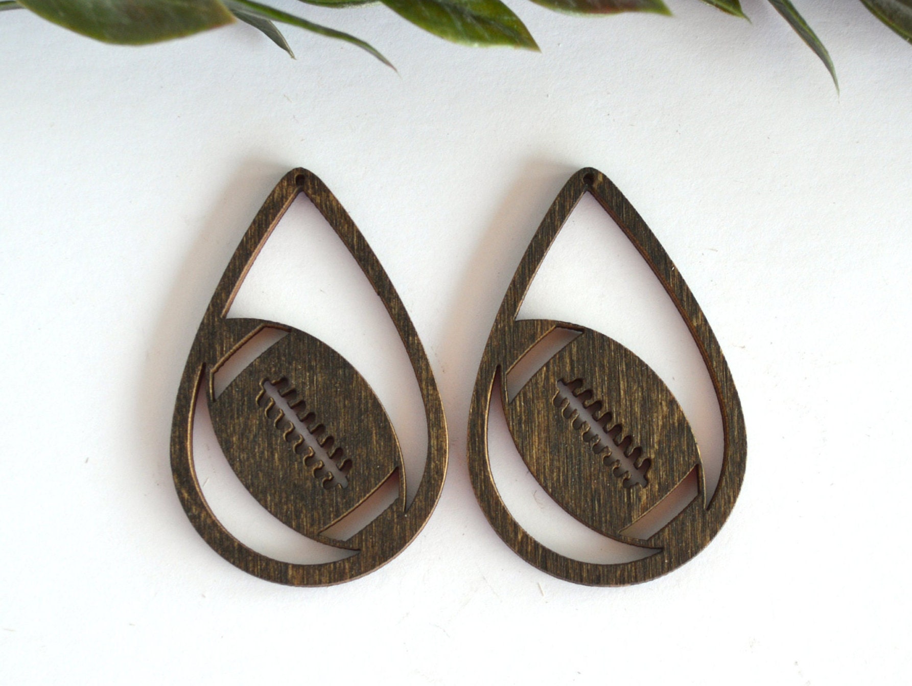 Football Teardrop Outline Earring Blanks for Jewelry Makers - Etsy