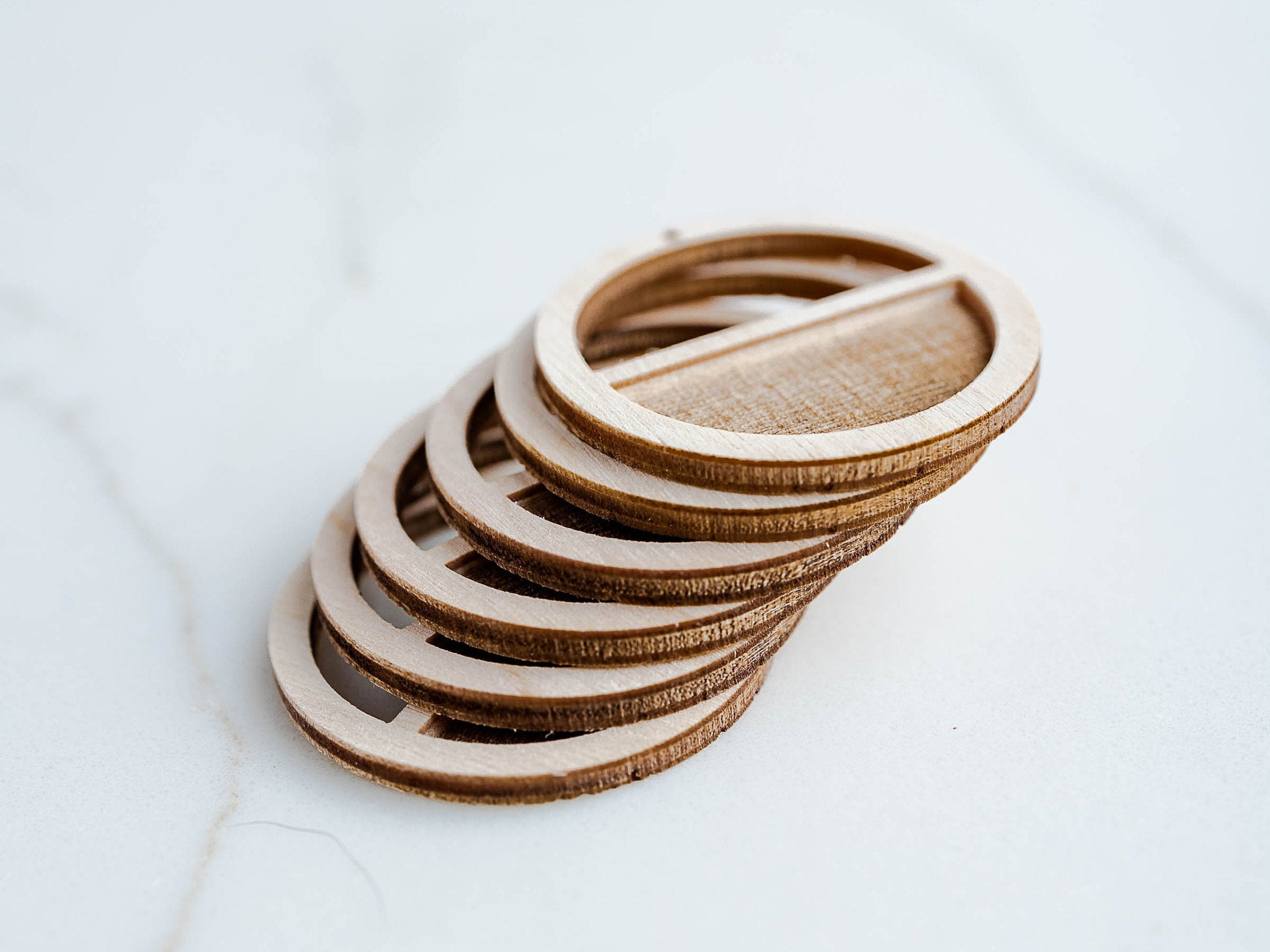 Raw Wood Unfinished Bezel for Jewelry Making Circle Dangle | Etsy