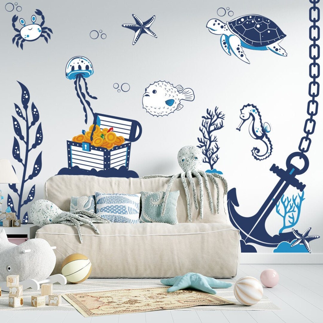 Undersea / Underwater / World / Wall Stickers / Decals / Self-adhesive ...
