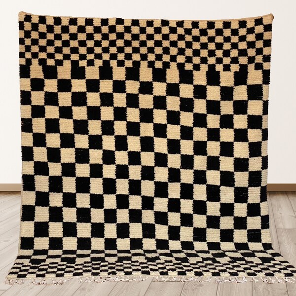 Checkered Rug - Etsy