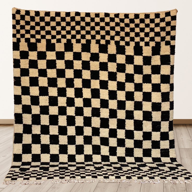 Checkered Rug - Etsy