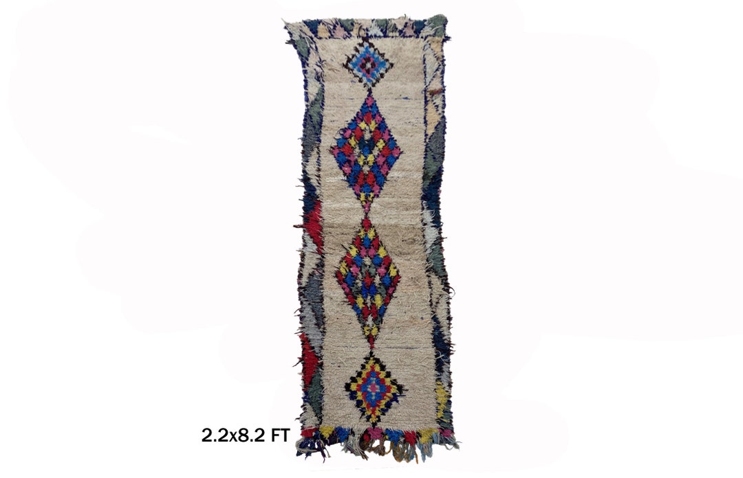 Moroccan Unique Colorful Rug Runner 2x8. - Etsy Canada