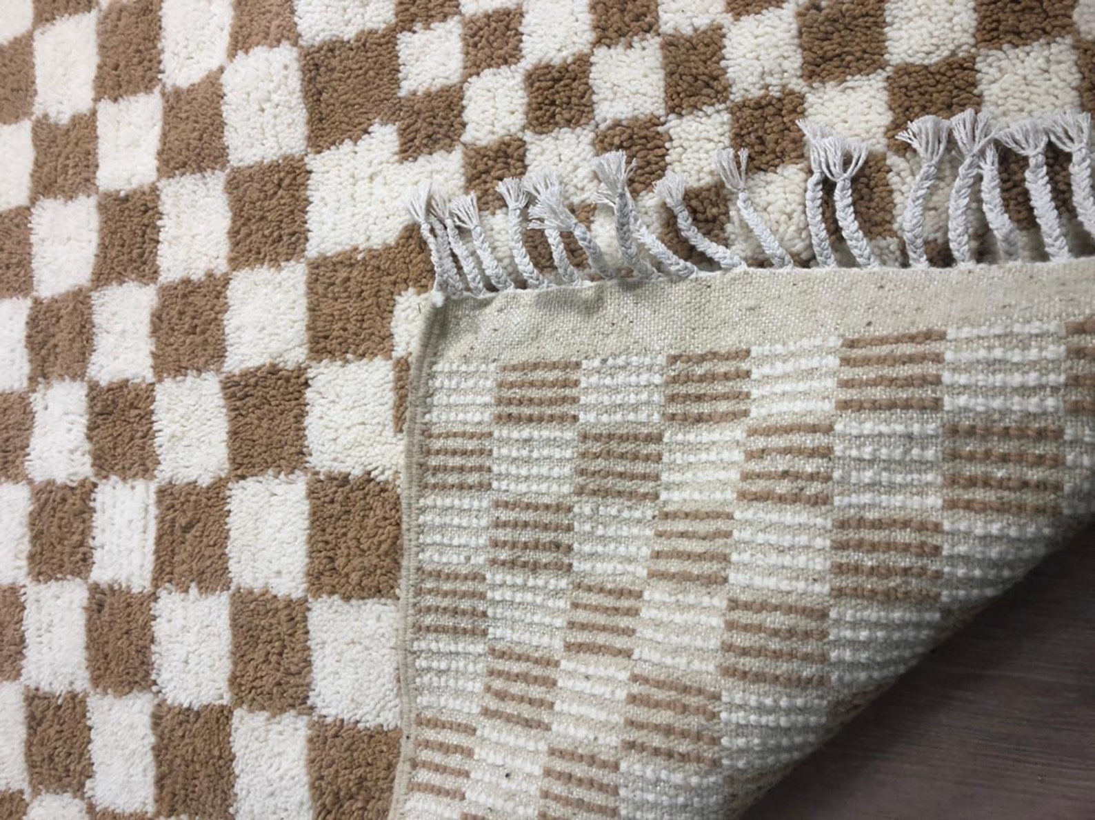 Large Checkered Area Rug Moroccan Checkerboard Rug - Etsy