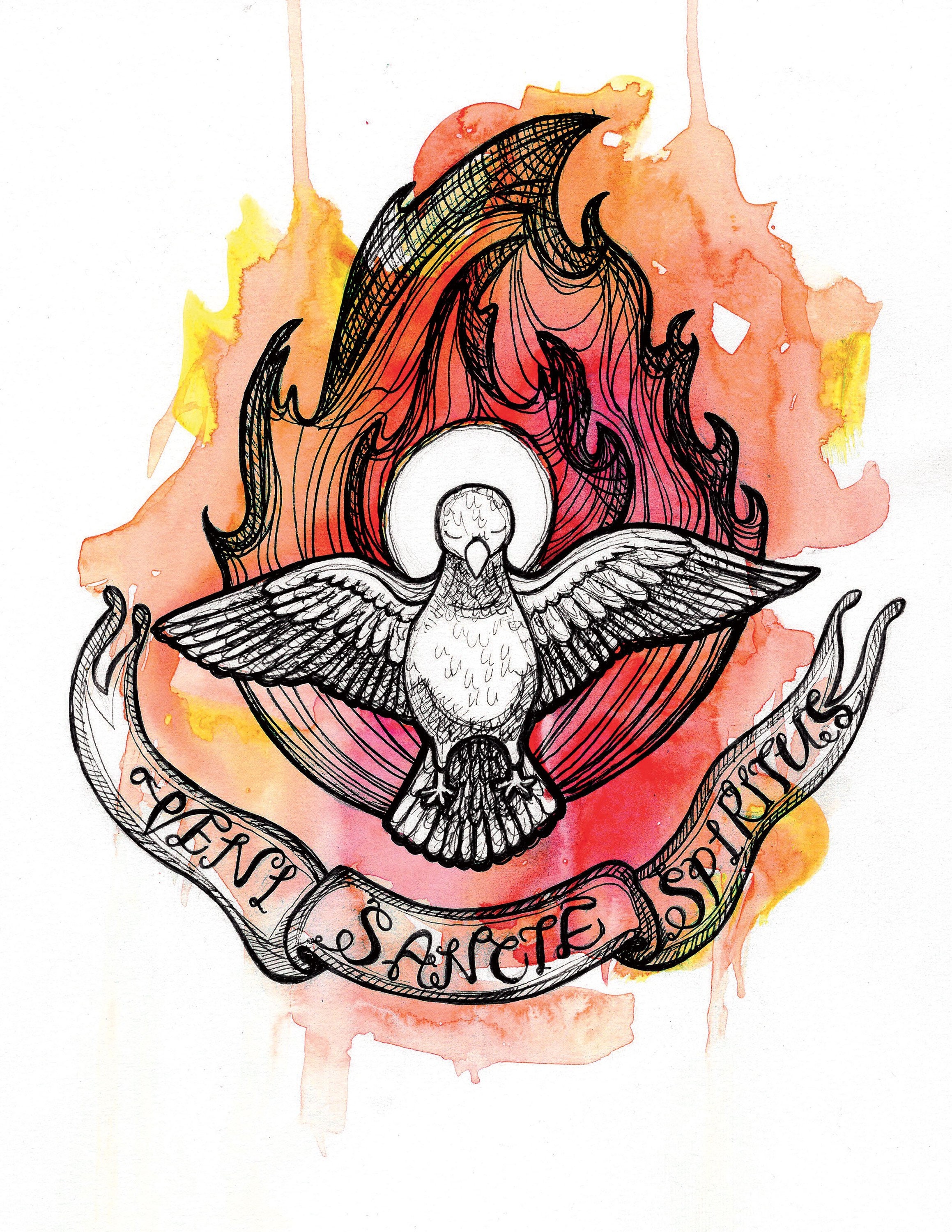Veni Sancte Spiritus Catholic Art - Etsy