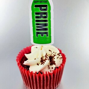 Prime Drink Personalised Cake Topper free 1st Class Post - Etsy