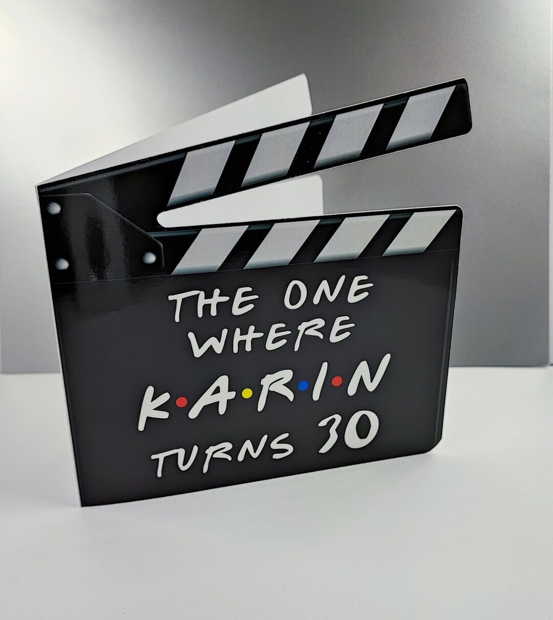 Friends Clapper Board Personalised Birthday Card Special Any Name and ...