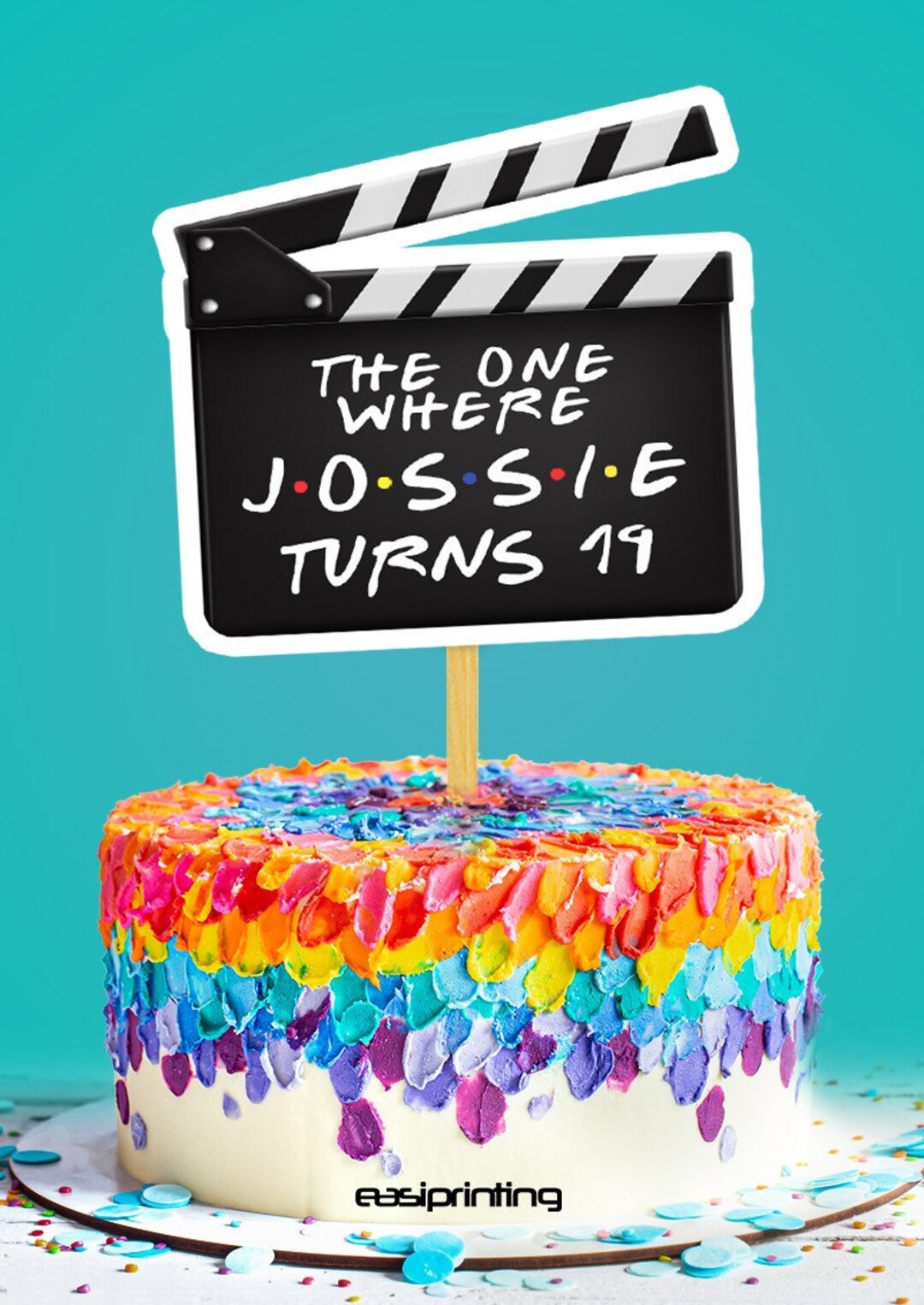 Friends Cake Topper Personalised Any Age and Name - Etsy UK