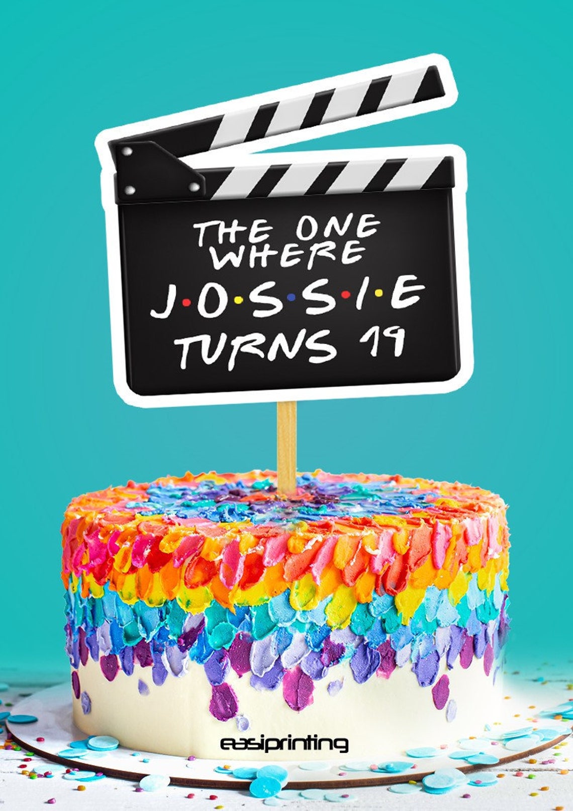 Friends Cake Topper Personalised Any Age and Name - Etsy Australia