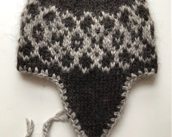 Knitted wool hat | Etsy