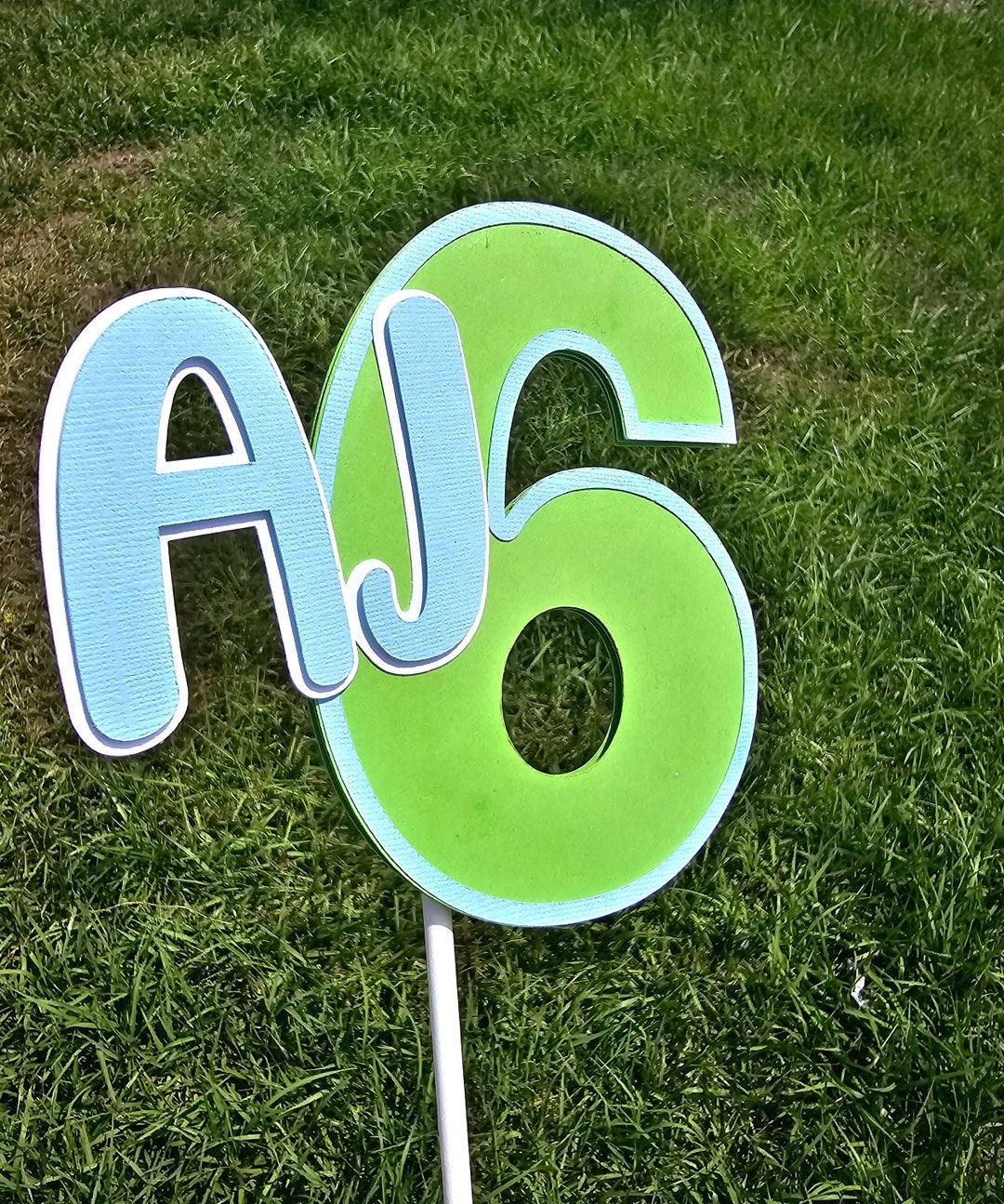 Personalized Age Number Birthday, Cake Topper Shaker, Birthday Cake ...