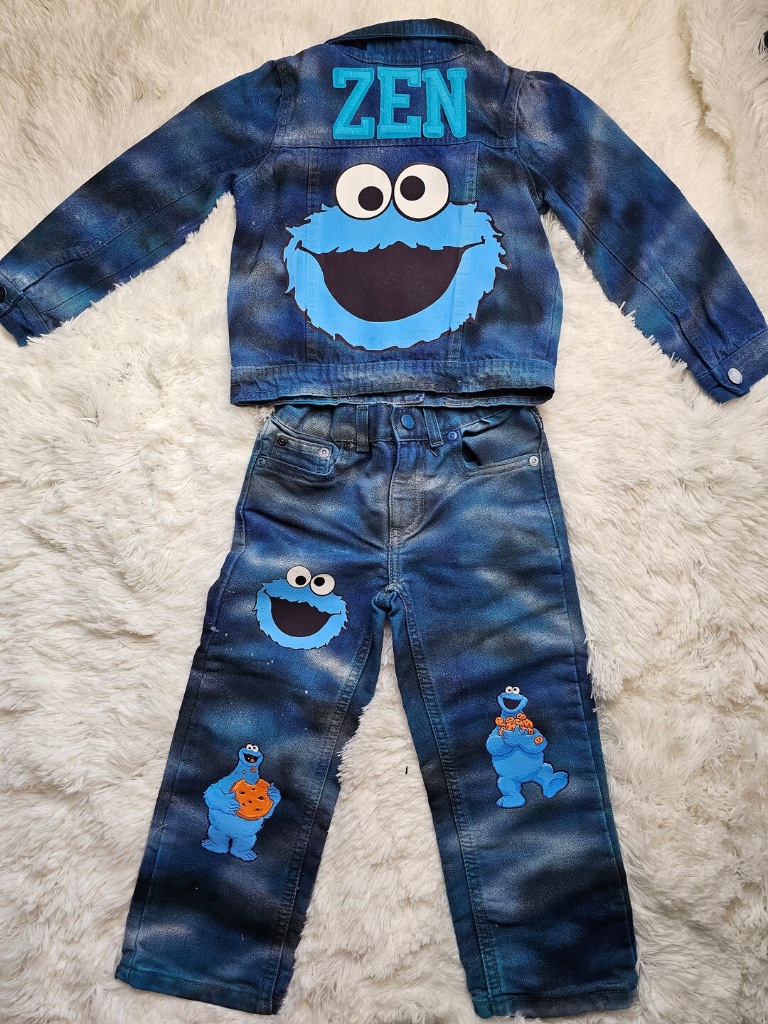 Custom Kids Denim Outfit - Etsy