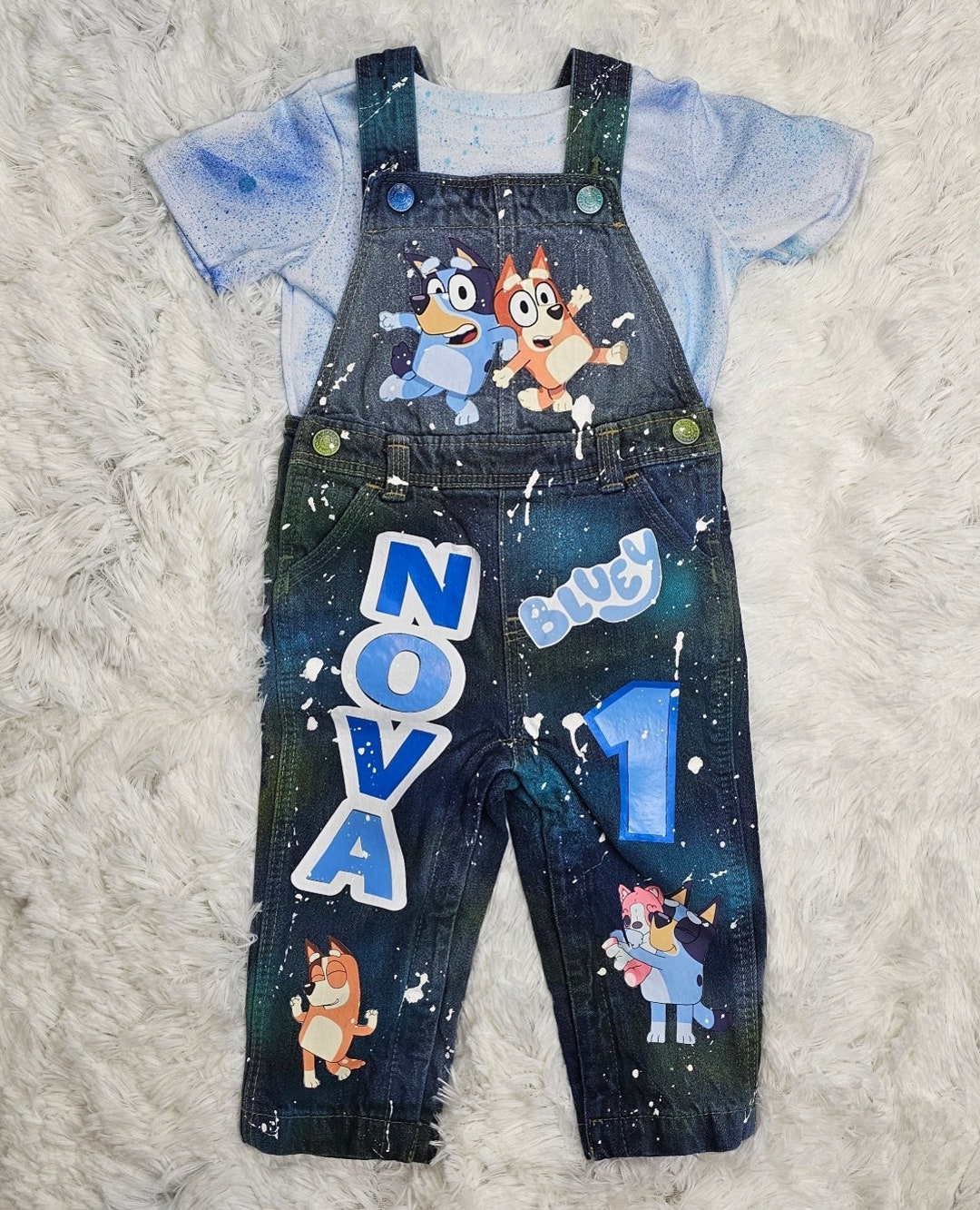 Personalized Kids Custom Character Birthday Overalls, Custom Overall ...