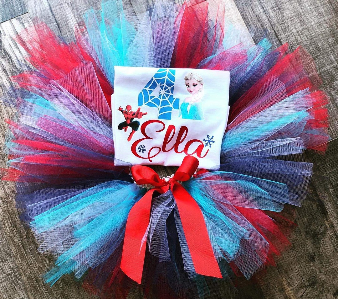 Frozen and Spiderman Tutu Set - Etsy