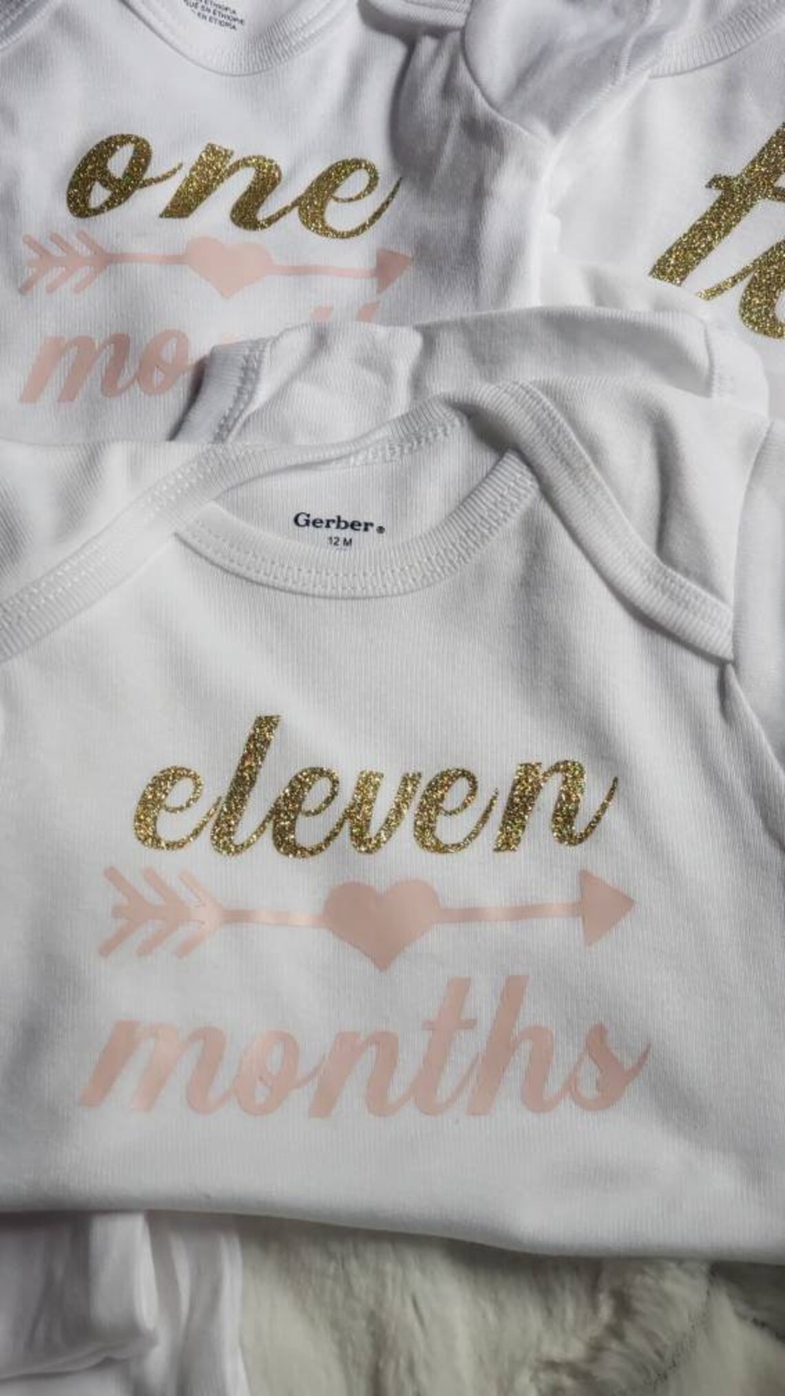 Month Onesies Set Month Onesies Set Baby Milestone Onesies - Etsy