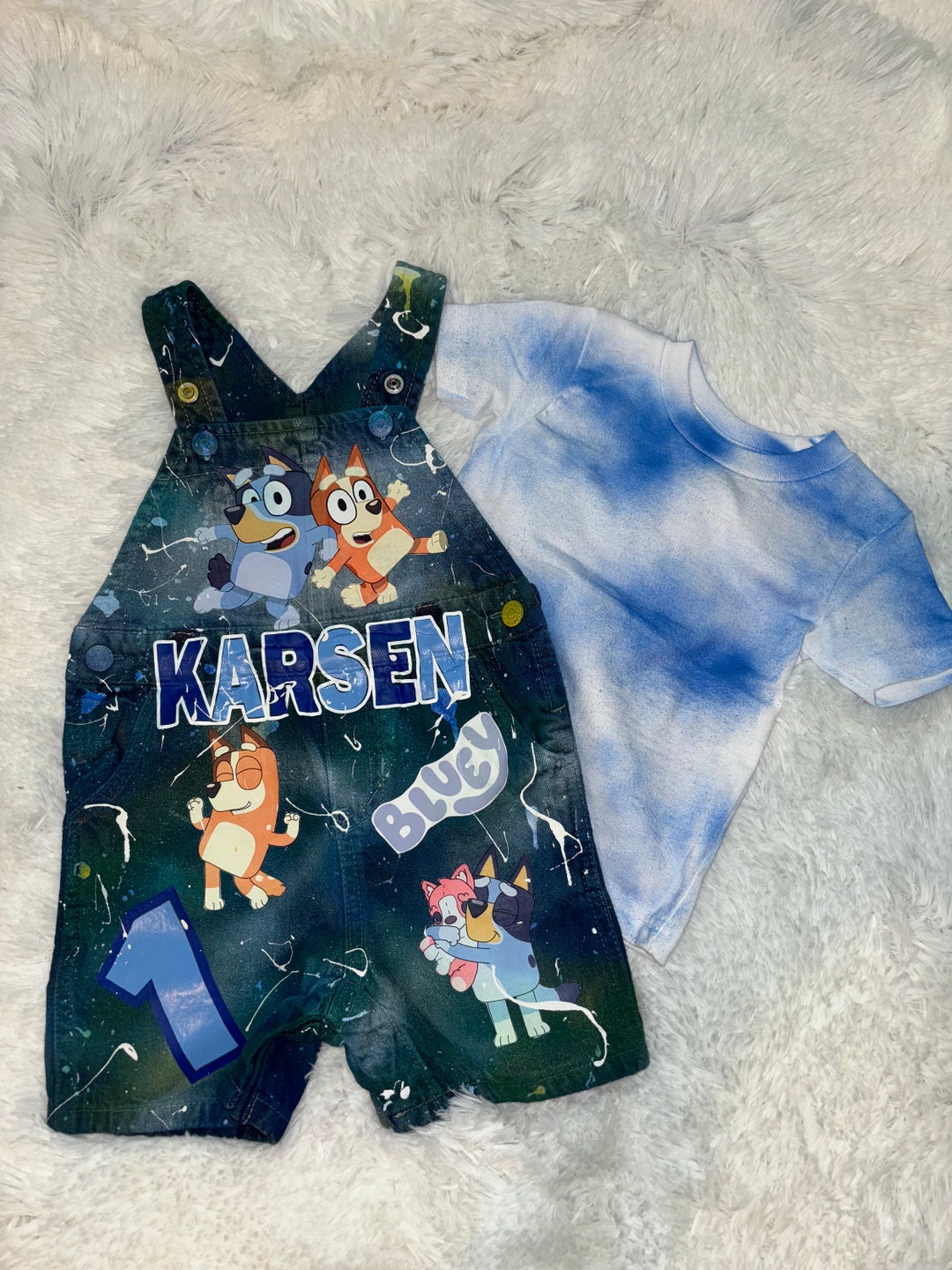 Personalized Kids Custom Character Birthday Shorts Overalls, Custom ...