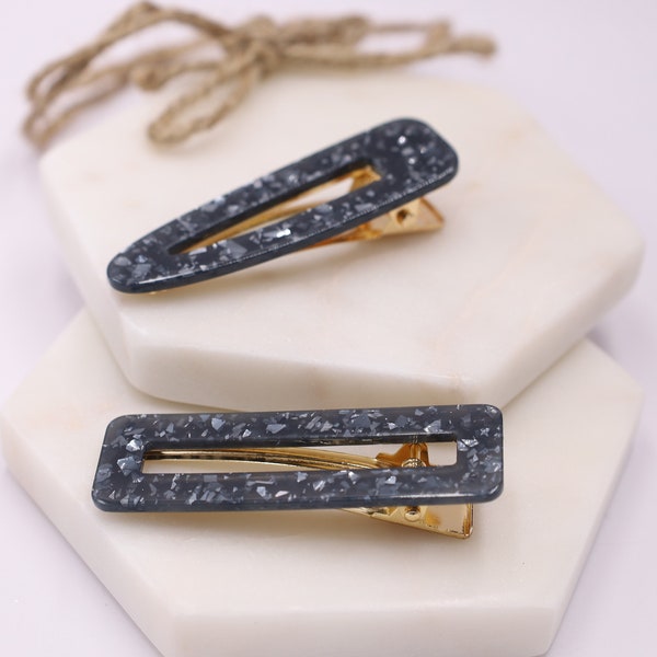 Acrylic Hair Clips - Etsy