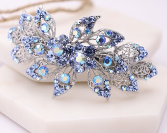 Blue Hair Clip - Etsy