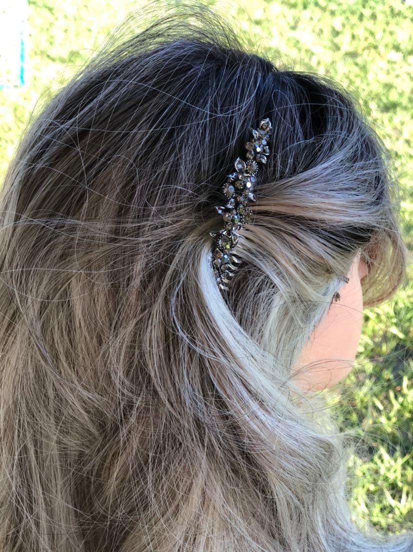 Black Decorative Side Comb Wedding Hair Comb Bridal Black - Etsy